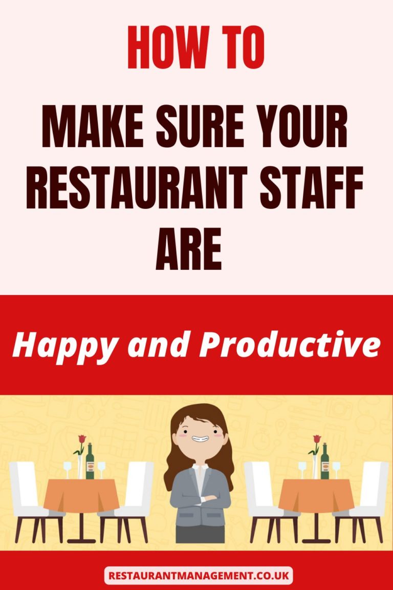 How To Make Sure Your Restaurant Staff Are Happy and Productive ...