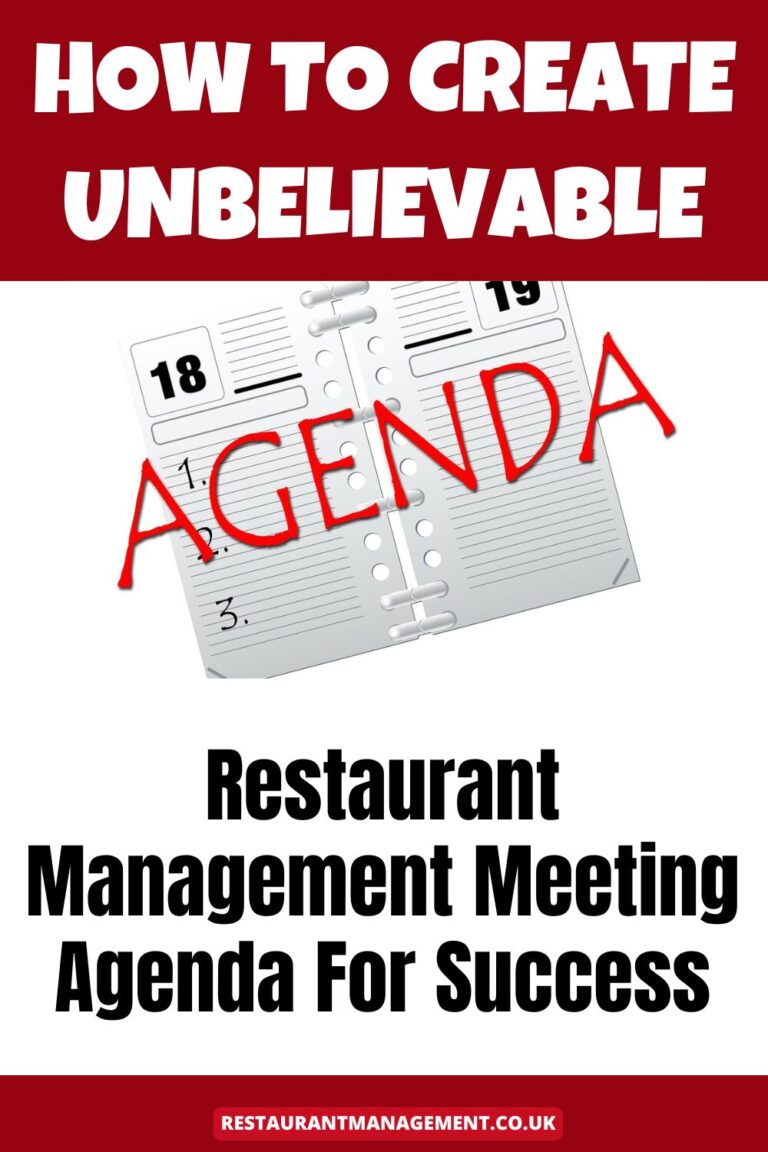 Effective Restaurant Management Meeting Agenda - Restaurant Management