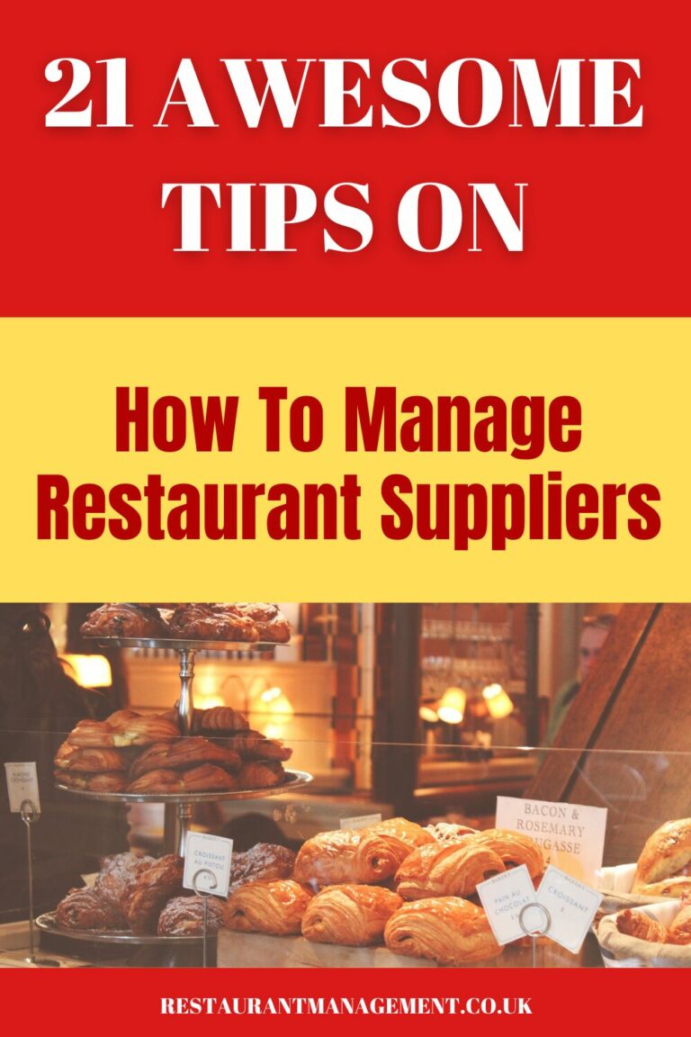 21 Awesome Tips On How To Manage Restaurant Suppliers - Restaurant ...